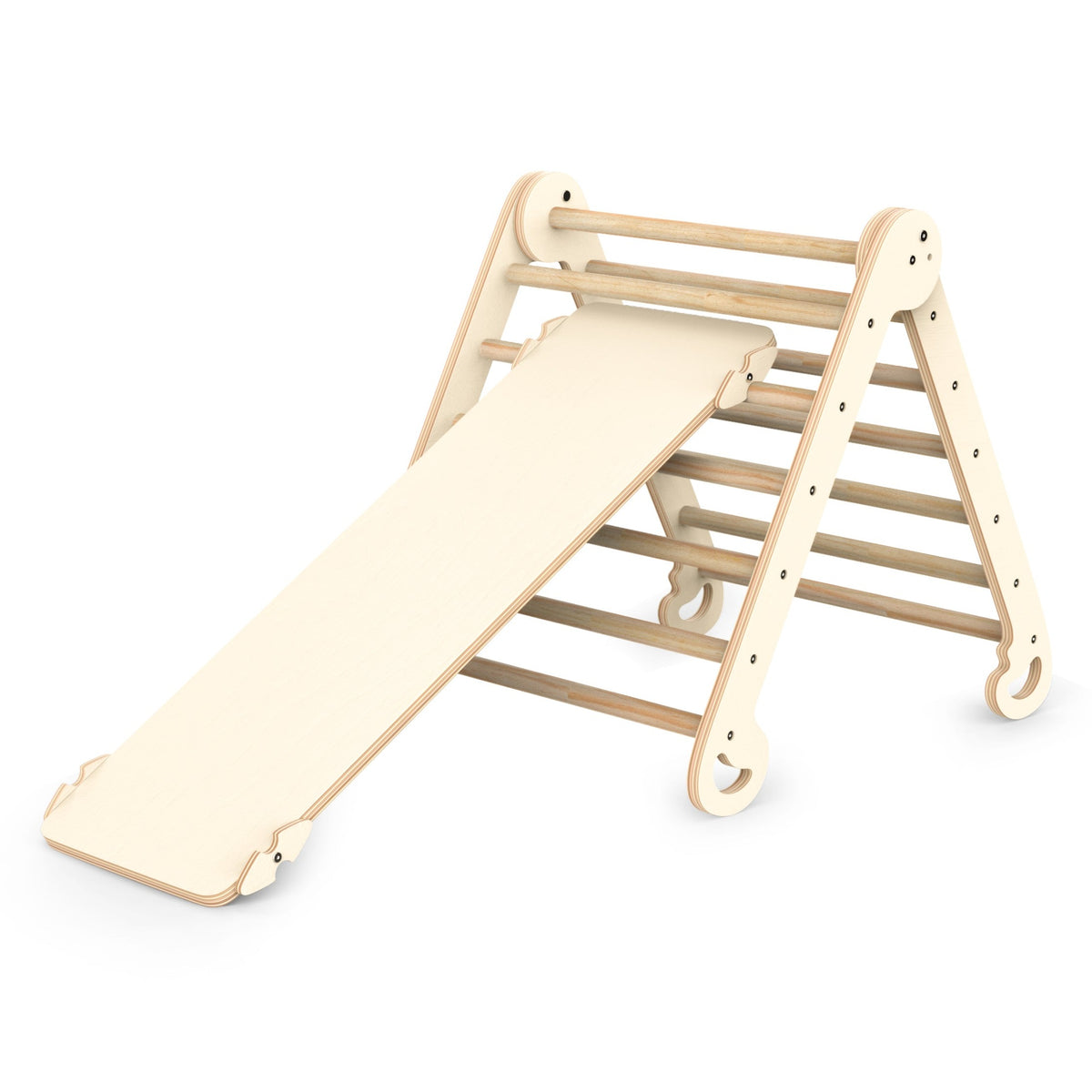 Set Kletterdreieck Pikler Art mit Rutsche/Rampe/Hühnerleiter - für ...