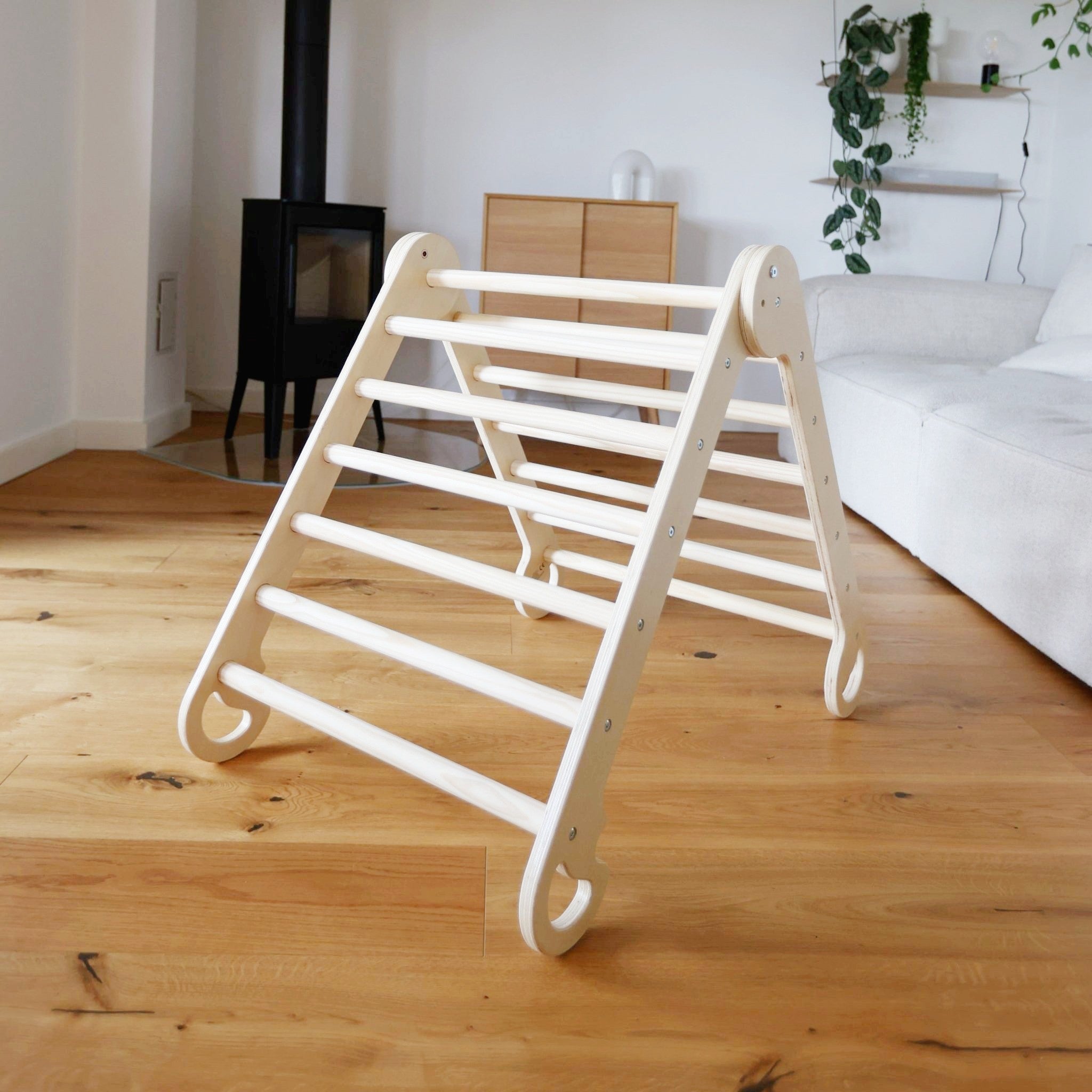 Set Kletterdreieck Pikler Art mit Rutsche/Rampe/Hühnerleiter - für ...