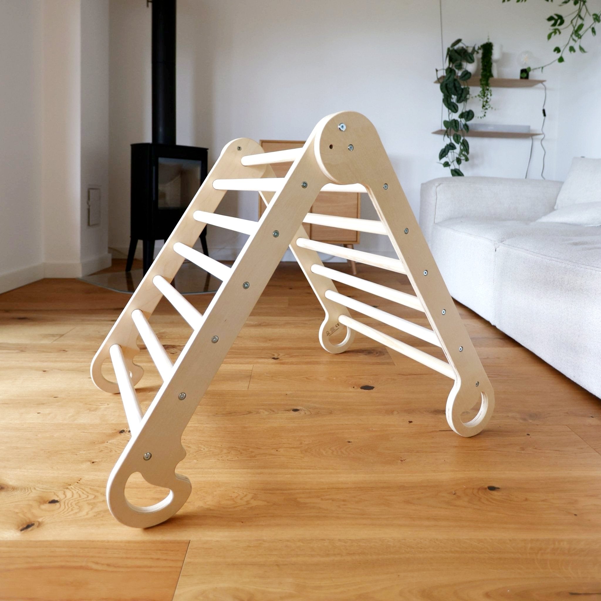 Kletterdreieck Pikler Art - für Kinder - klappbar - aus Holz - 75 cm ...